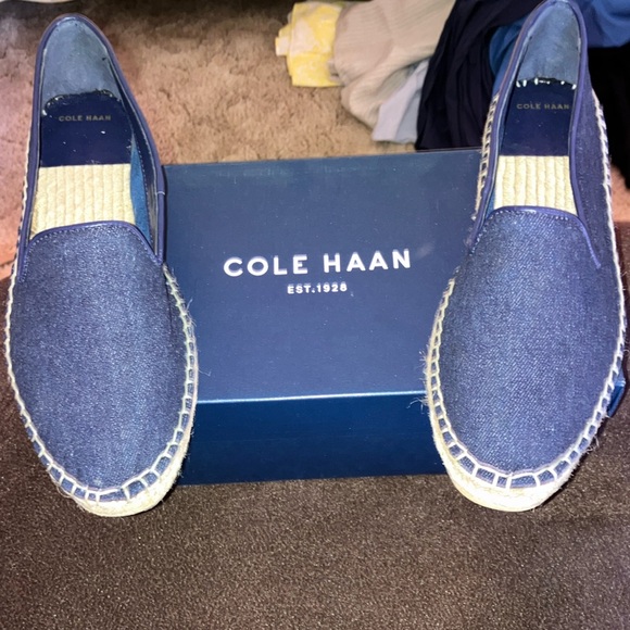 Cole Haan | Shoes | Cole Haan Womens Blue Slipon Shoes | Poshmark